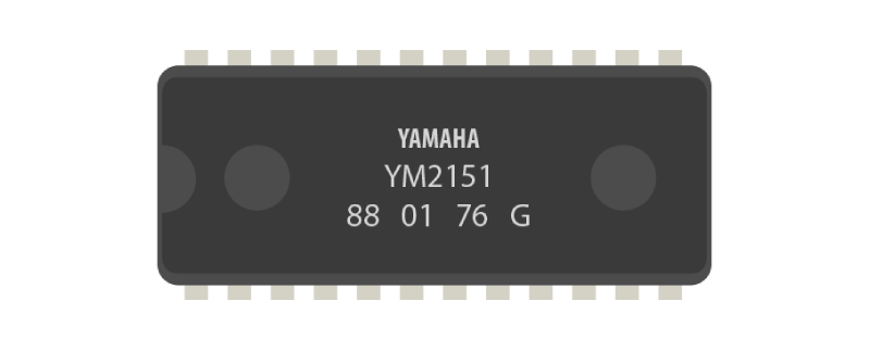 YAMAHA - YM2151 - OPM - VIRTUAL SYNTHESIZERS